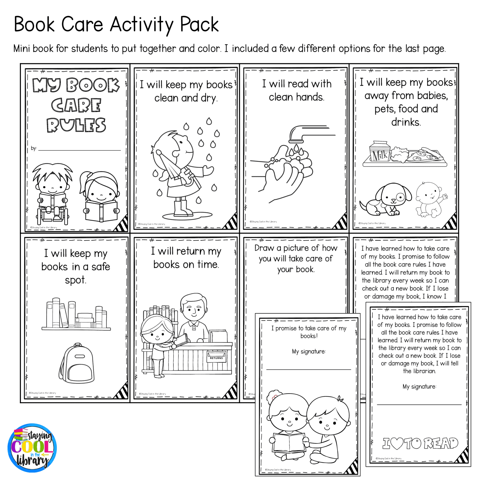 Book Care Activities
