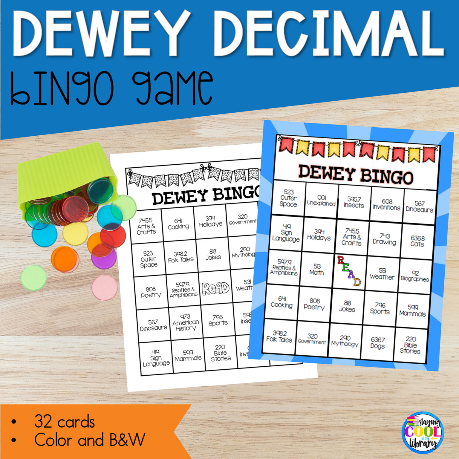 Dewey Decimal System Bingo Game