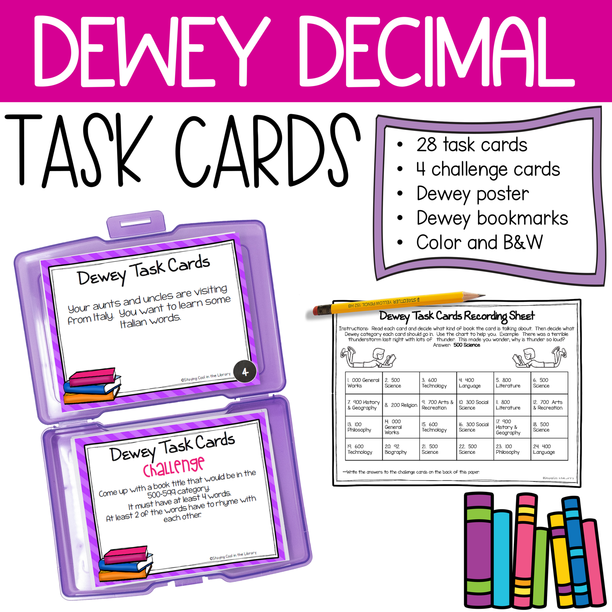 Dewey Decimal Task Cards
