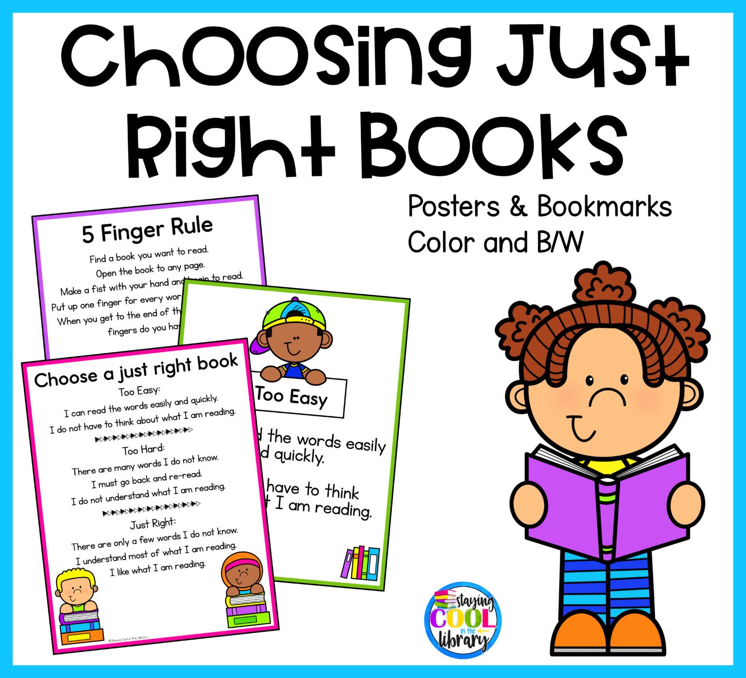 Just Right Books & 5 Finger Rule