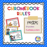 Chromebook Rules Posters {Editable}