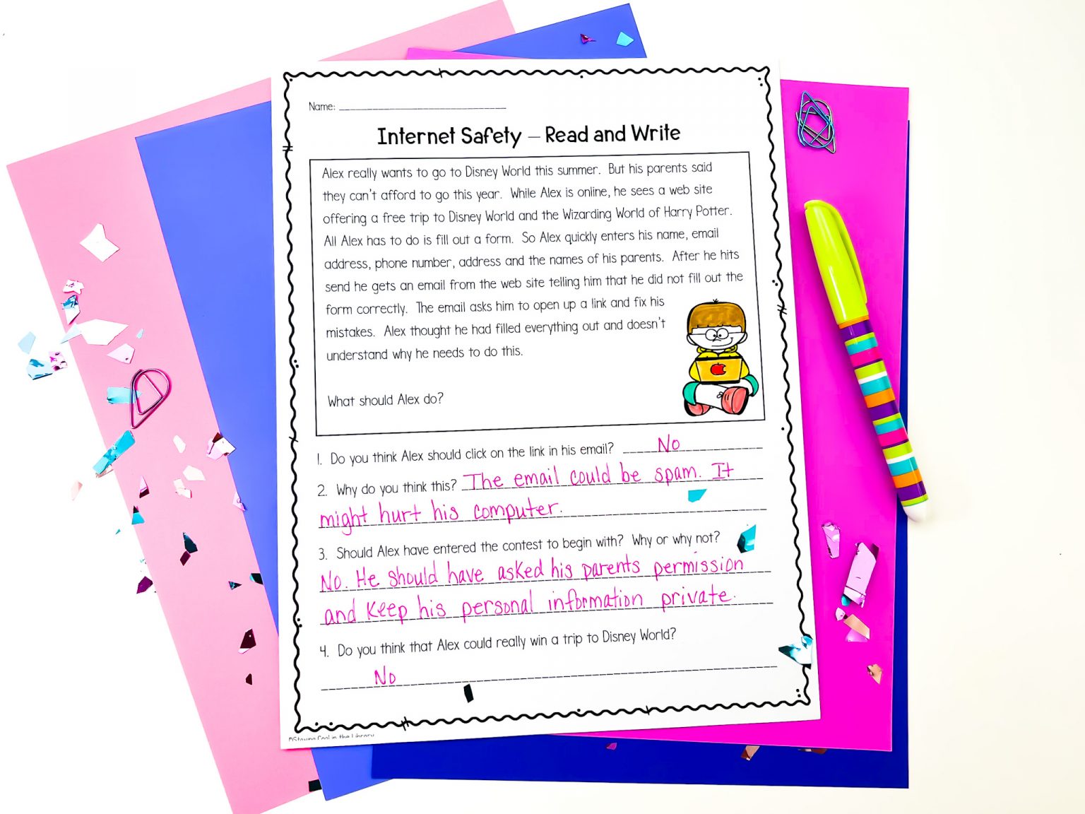 Internet Safety Activity Pack
