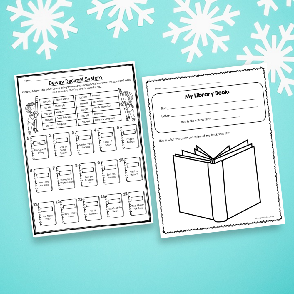 Library No Prep Printables - Winter Theme
