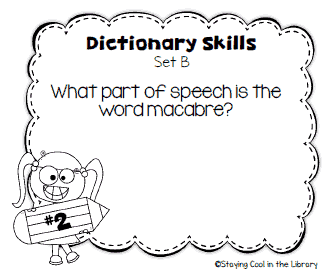 Dictionary Skills Task Cards for Grades 4-5