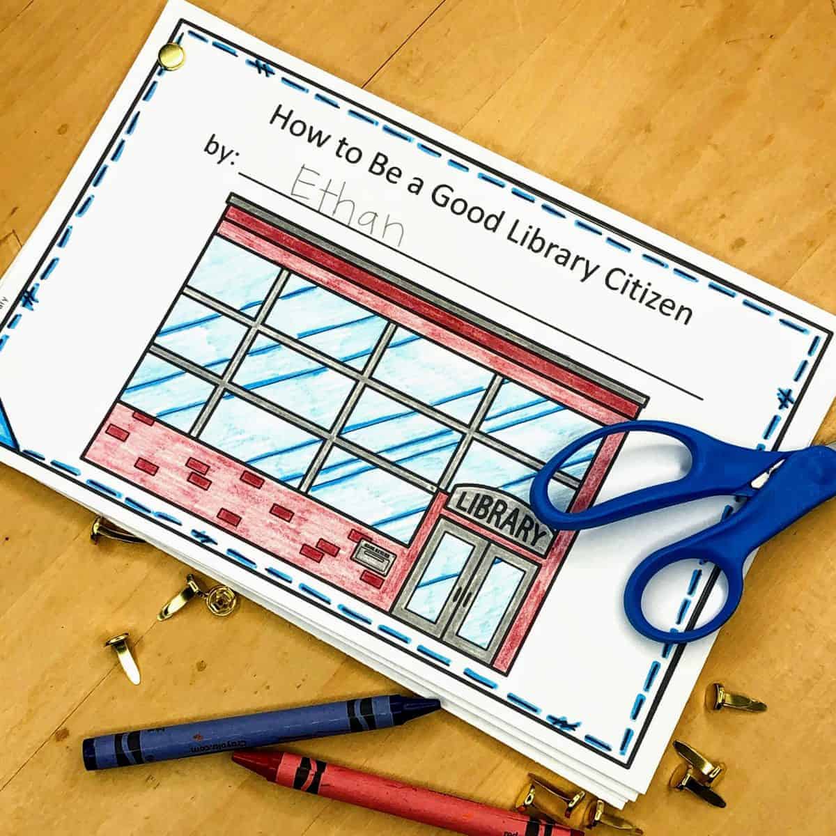 Library Orientation and Rules - Mini Books and Printables