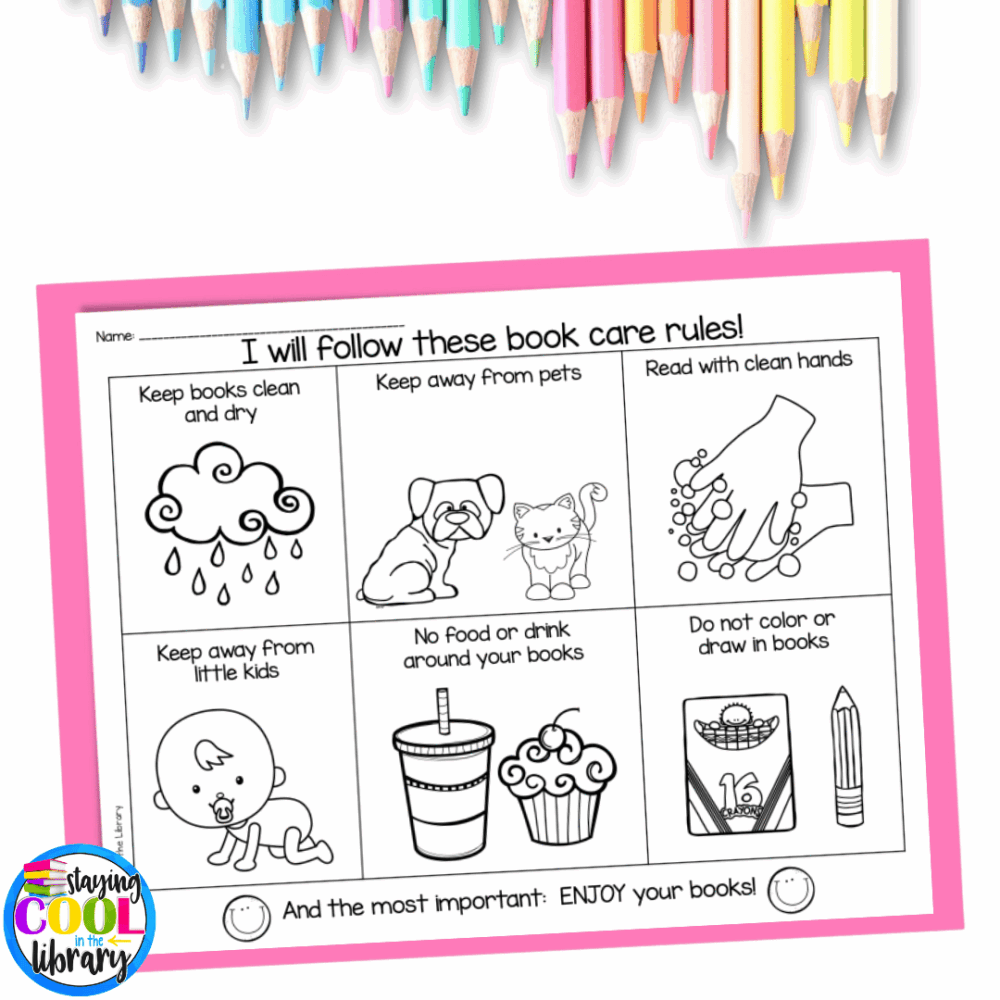 Teaching Book Care in the Elementary School Library - Staying Cool in ...