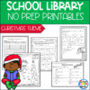 Library No Prep Printables - Christmas
