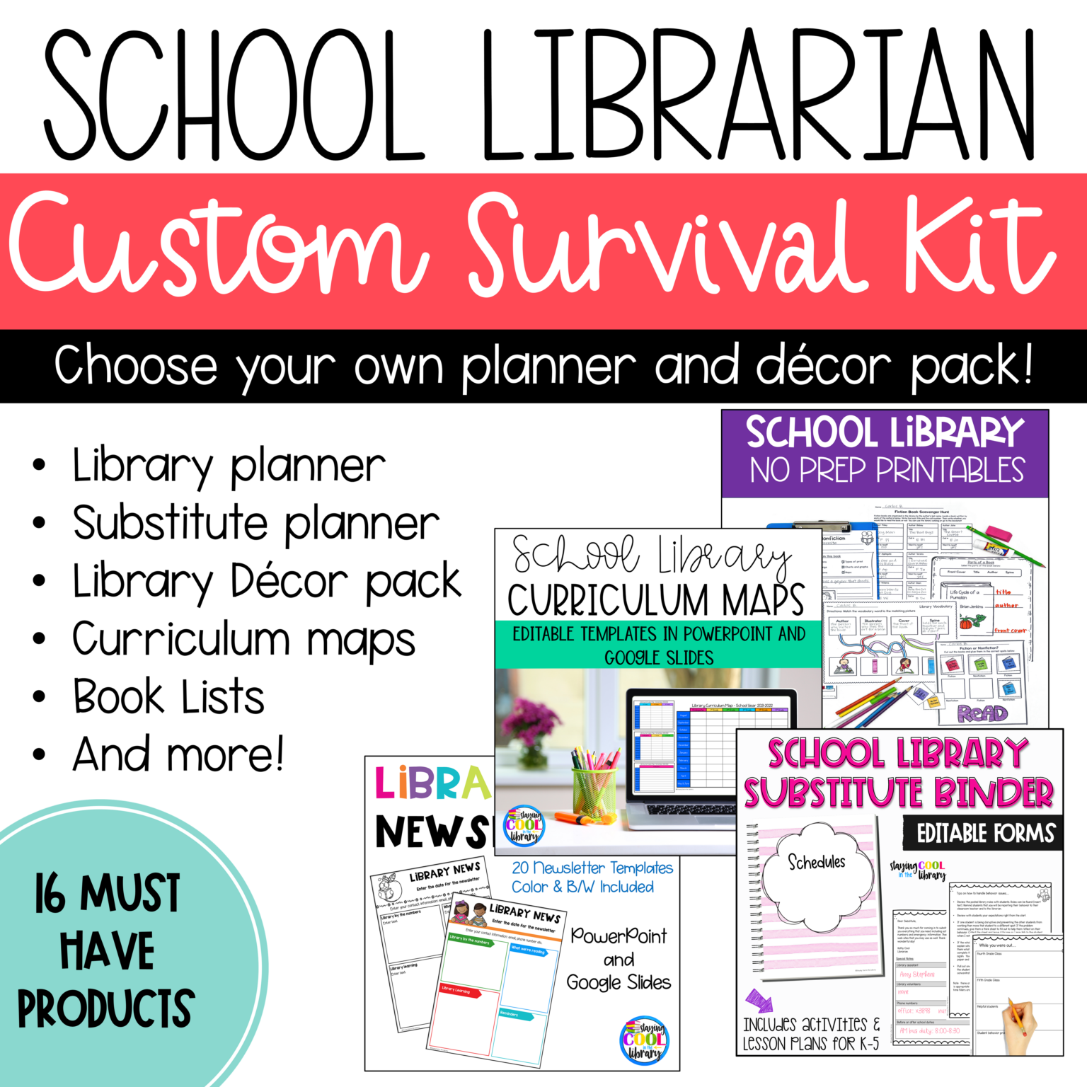 Ultimate School Librarian Survival Kit - Custom Bundle