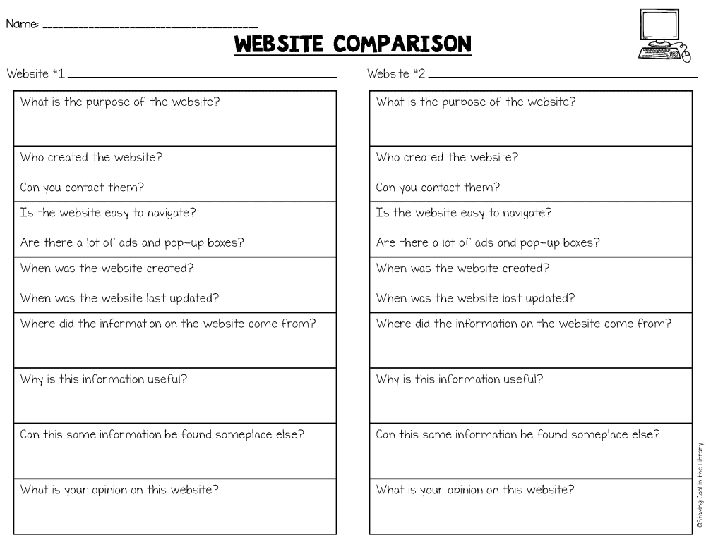 Evaluating Websites PowerPoint and Activities