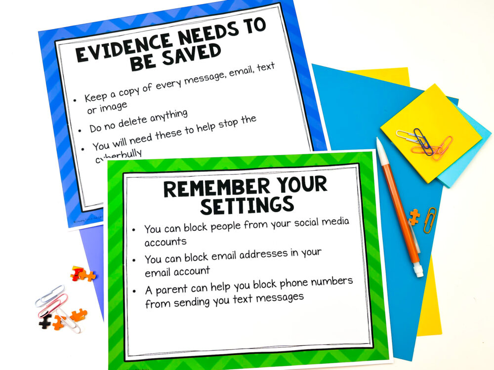 Cyberbullying PowerPoint and Activities (Cyber bullying)