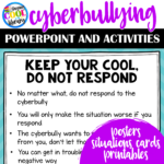Cyberbullying PowerPoint and Activities (Cyber bullying)