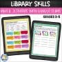 Library Skills Activities Grades 3-5 for Google Slides