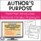 Author's Purpose PowerPoint and Worksheets