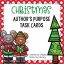 Christmas Author's Purpose Task Cards