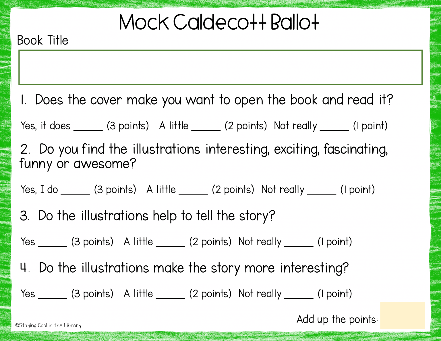 Caldecott Medal PowerPoint and Activities