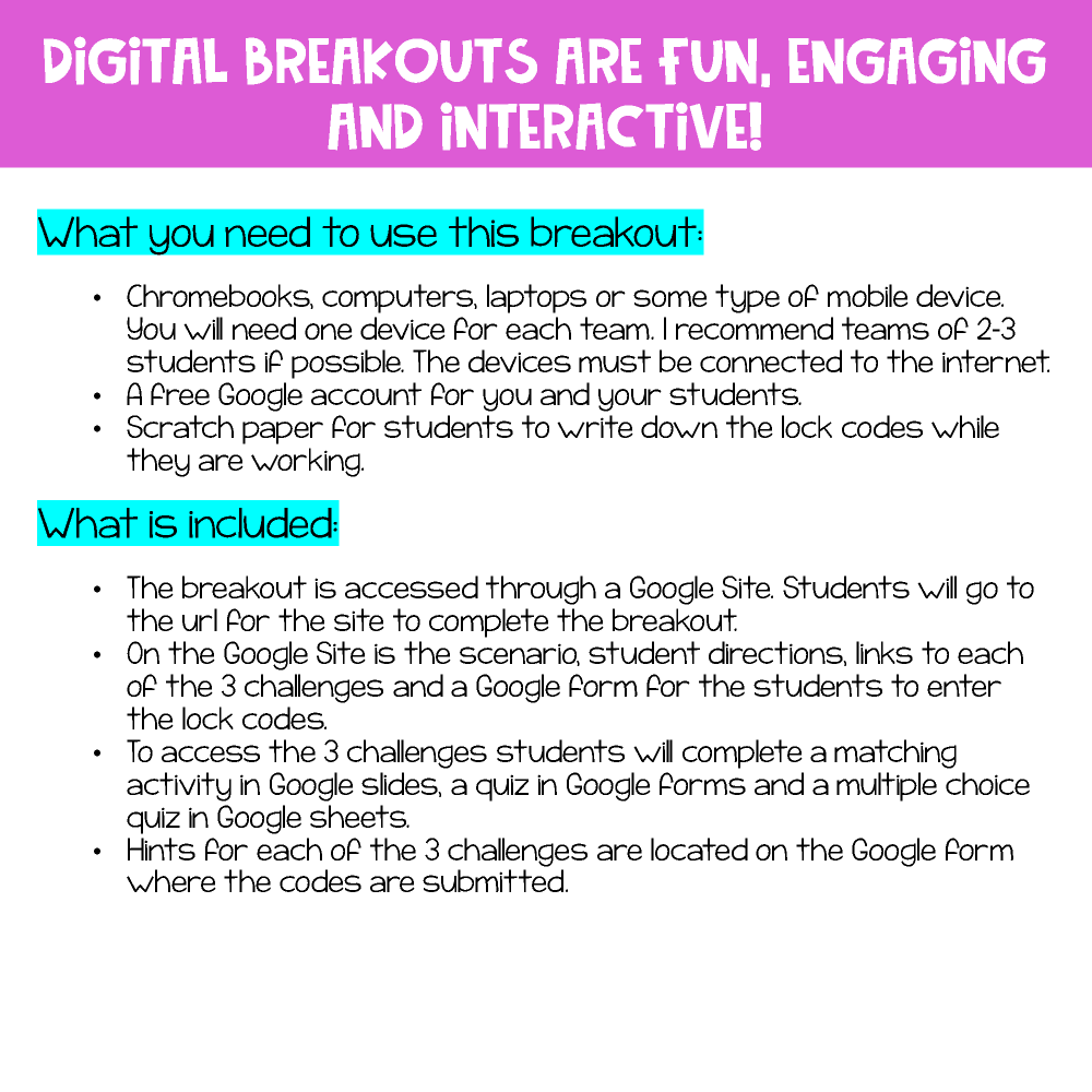 Digital Breakout - Reference Materials Review