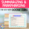 Summarizing and Paraphrasing Activities for Google Slides
