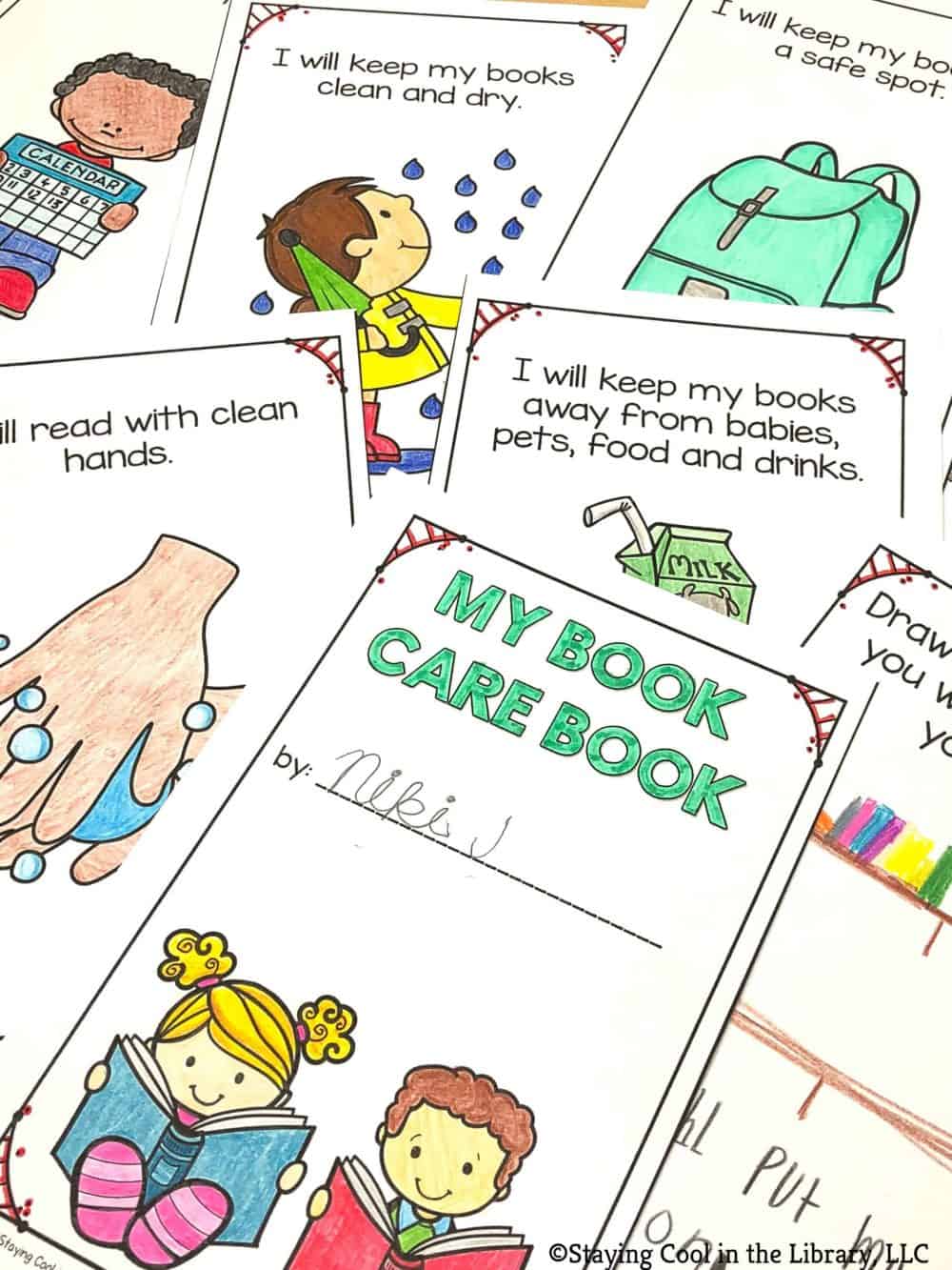 Teaching Book Care in the Elementary School Library - Staying Cool in ...