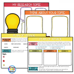 Digital Research Skills Graphic Organizers for Google Slides - Staying ...