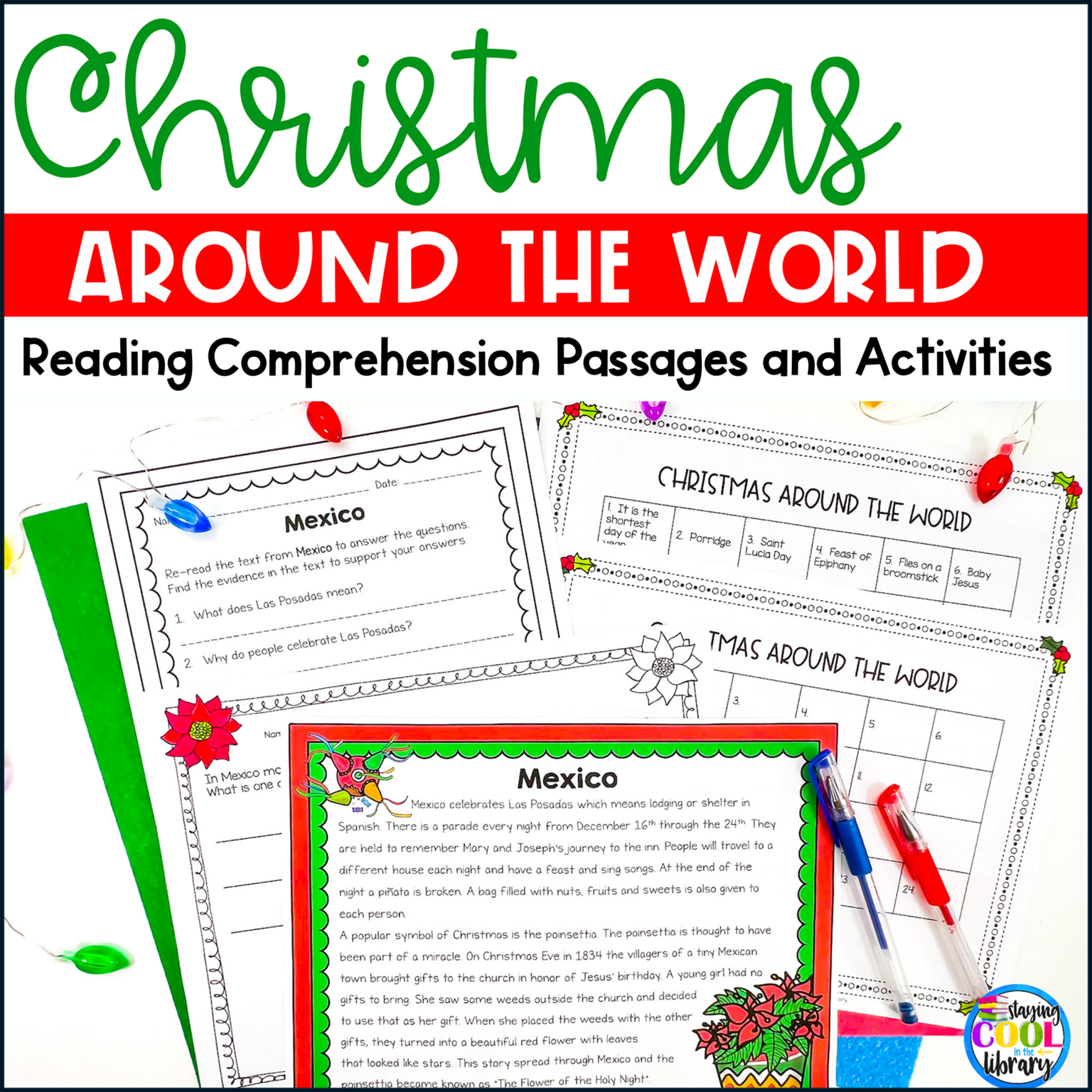 12 Days of Christmas Lesson Plans and Activities - Staying Cool in the ...