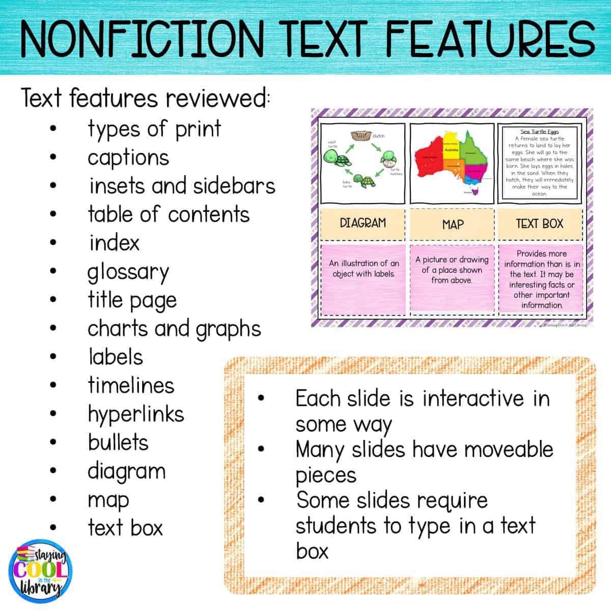 Nonfiction Text Features For Google Slides Staying Cool In The Library Nonfiction Text Features For Google Slides Staying Cool In The Library