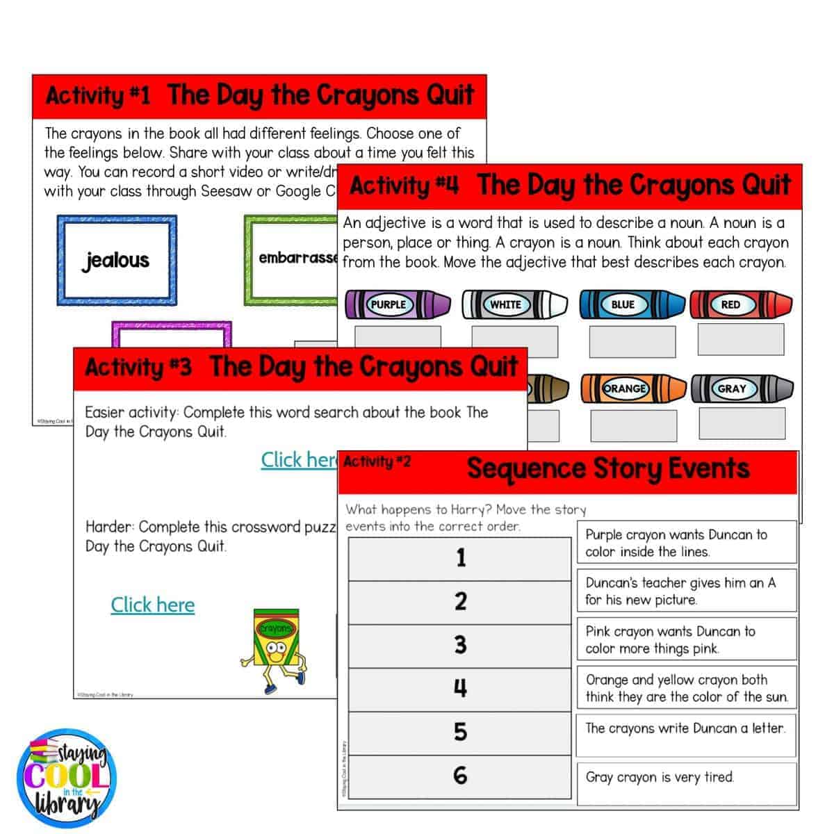 Day the Crayons Quit - Digital Choice Board | Google Slides & Print ...