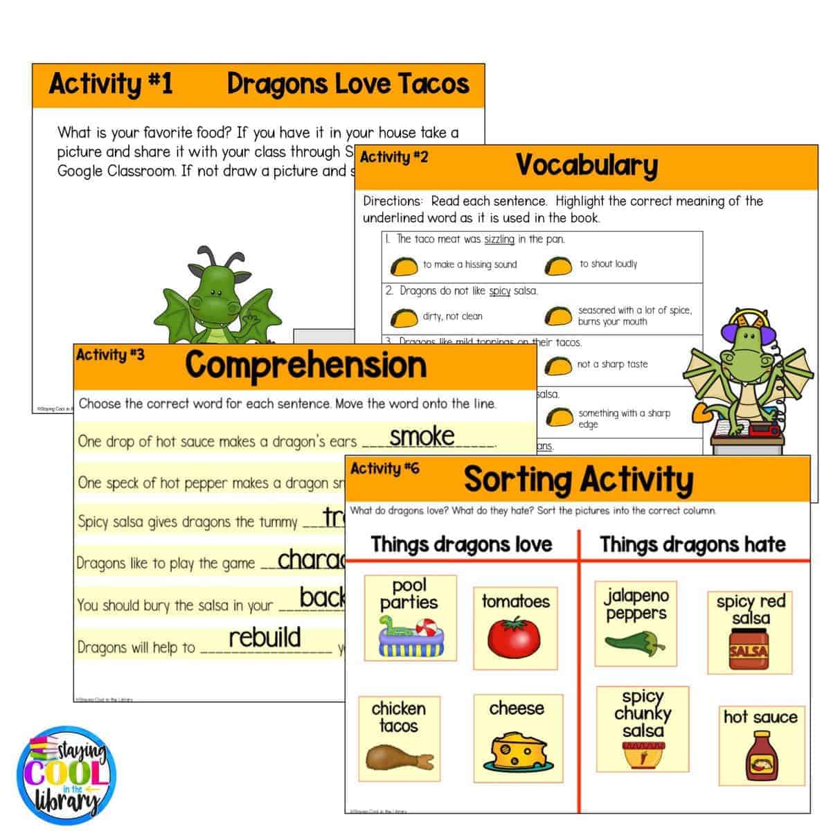 Dragons Love Tacos - Digital Choice Board | Google Slides & Print ...