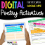 Poetry Activities - Digital for Google Slides - Staying Cool in the Library