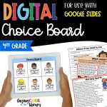 4th Grade Reading Digital Choice Board | Google Slides - Staying Cool ...