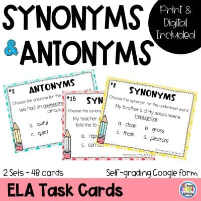 ELA Task Card Bundle | Print and Google Classroom - Staying Cool in the ...