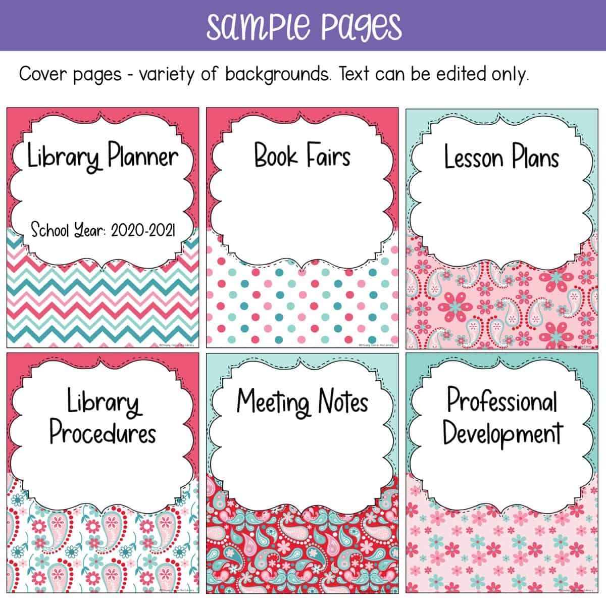 School Library Planner