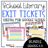 Digital Library Exit Tickets BUNDLE K-5 - Staying Cool in the Library