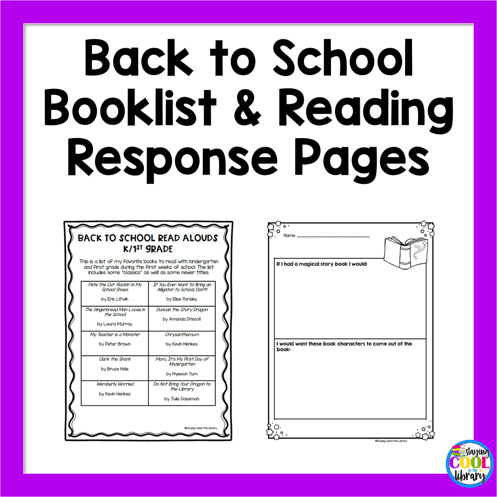Back to School Free Resources for School Librarians - Staying Cool in ...