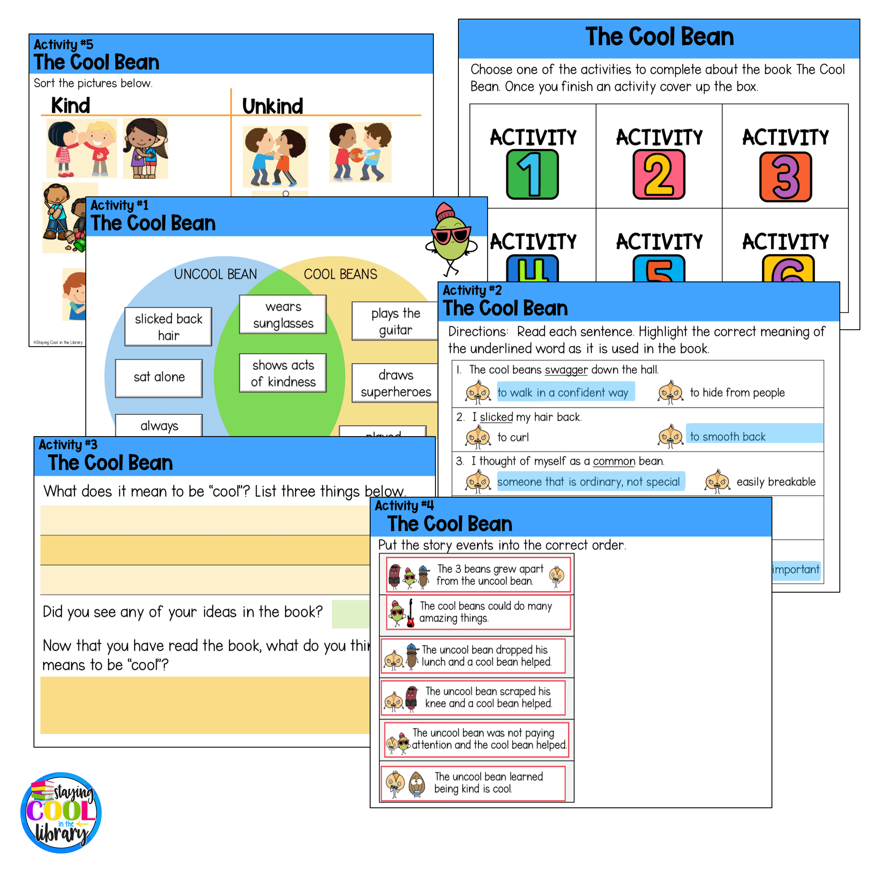 The Cool Bean - Digital Choice Board | Google Slides & Print - Staying ...