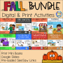 Fall Print and Digital Mini Books BUNDLE - Staying Cool in the Library