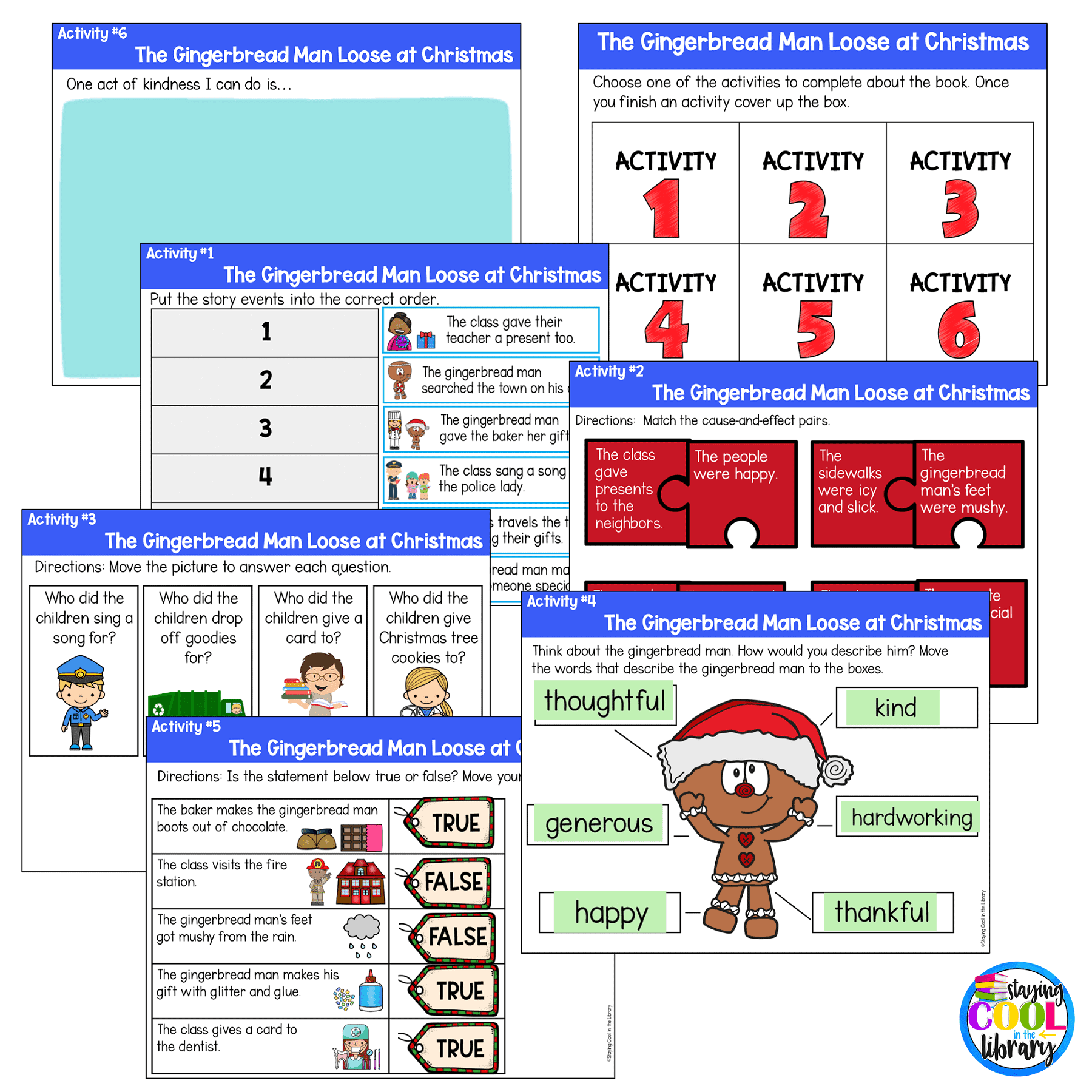 Gingerbread Man Loose at Christmas - Digital Choice Board | Google ...