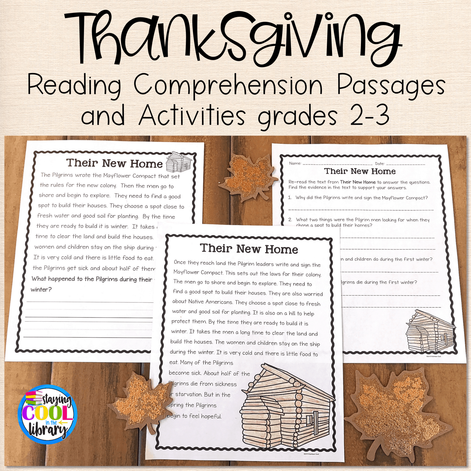 Thanksgiving Reading Comprehension Passages and Activities