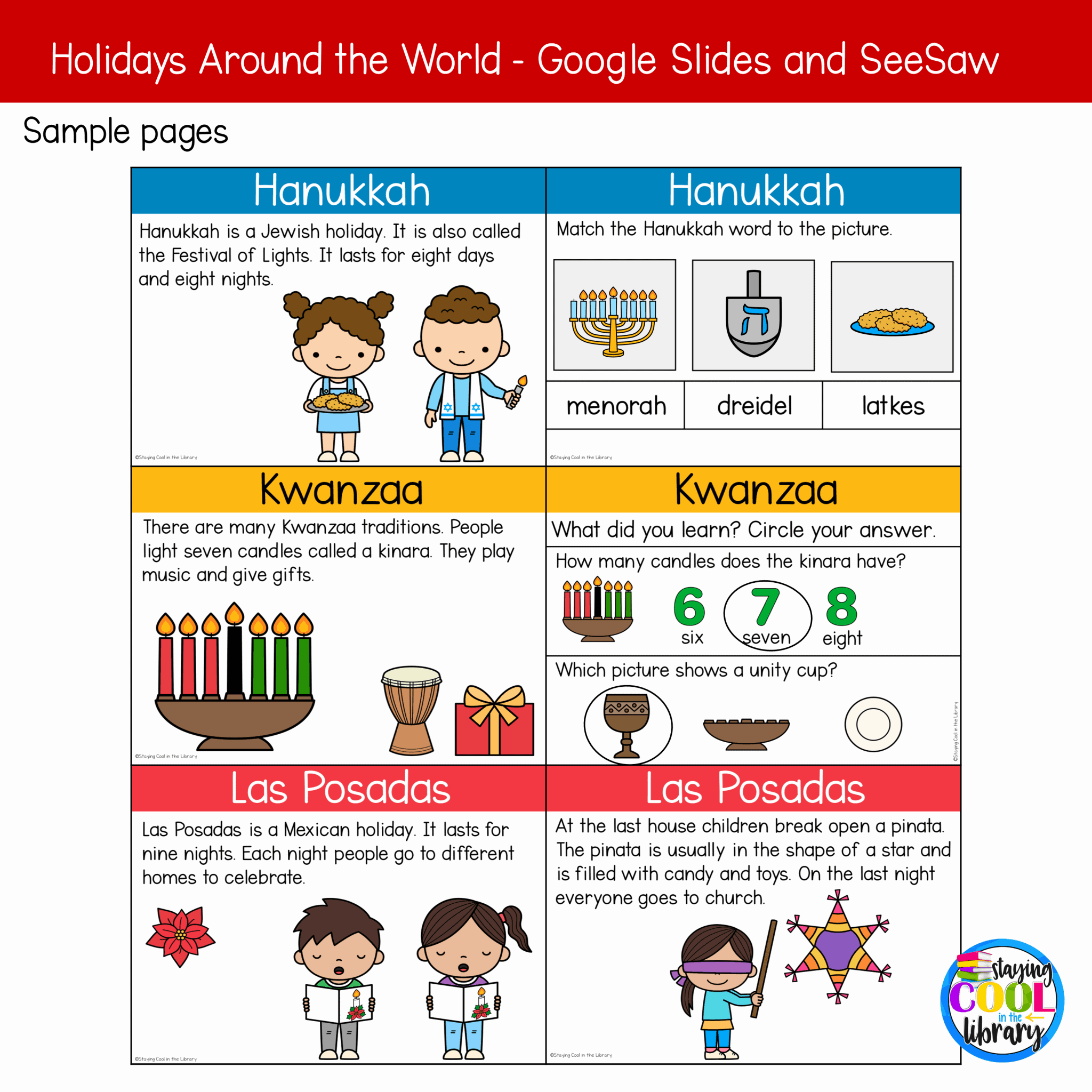 Winter Holidays Around the World - Google Slides and SeeSaw - Staying ...