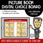 February Picture Book Digital Choice Boards - BUNDLE | Google & Print ...