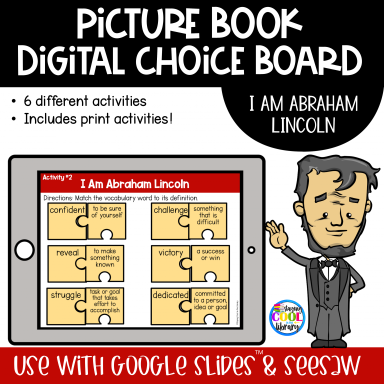 I Am Abraham Lincoln - Digital Choice Board | Google & Print - Staying ...