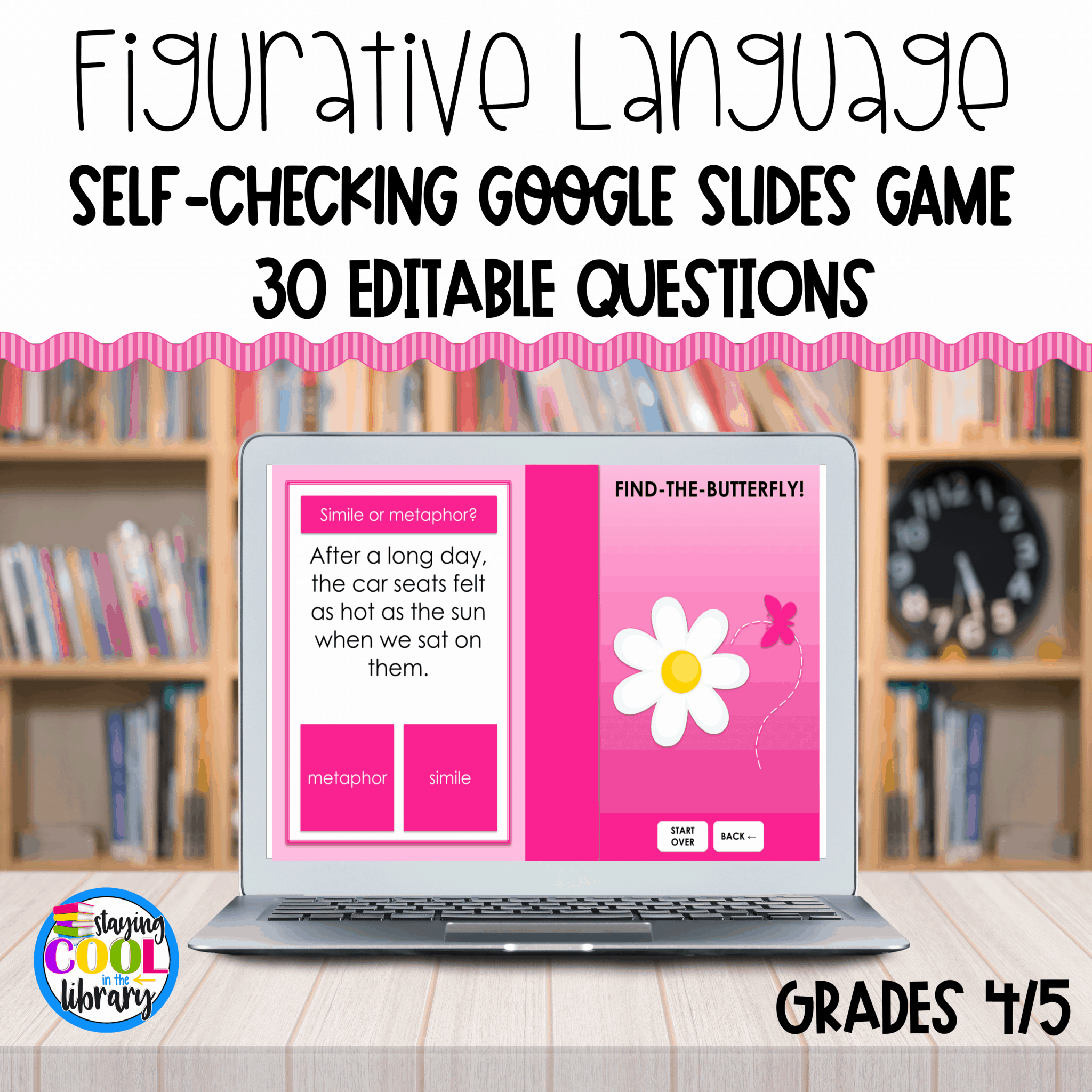 Figurative Language Review Google Slides Game - Editable - Staying Cool ...