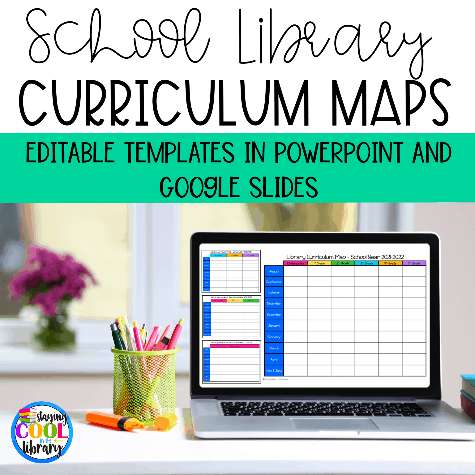 Elementary Library Curriculum Map Templates – Editable