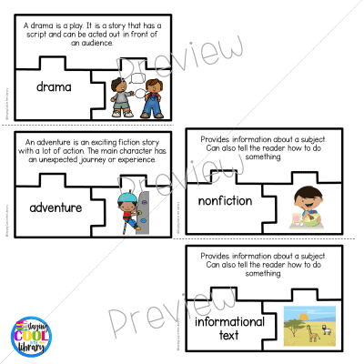 Genre Puzzles – Literary Genres Practice