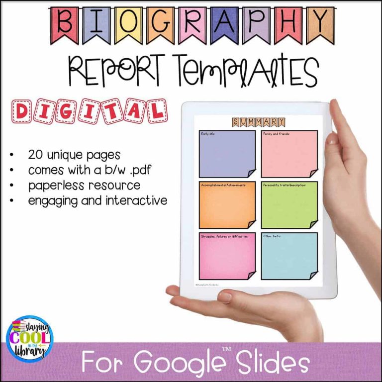 Biography Research Projects - Staying Cool in the Library