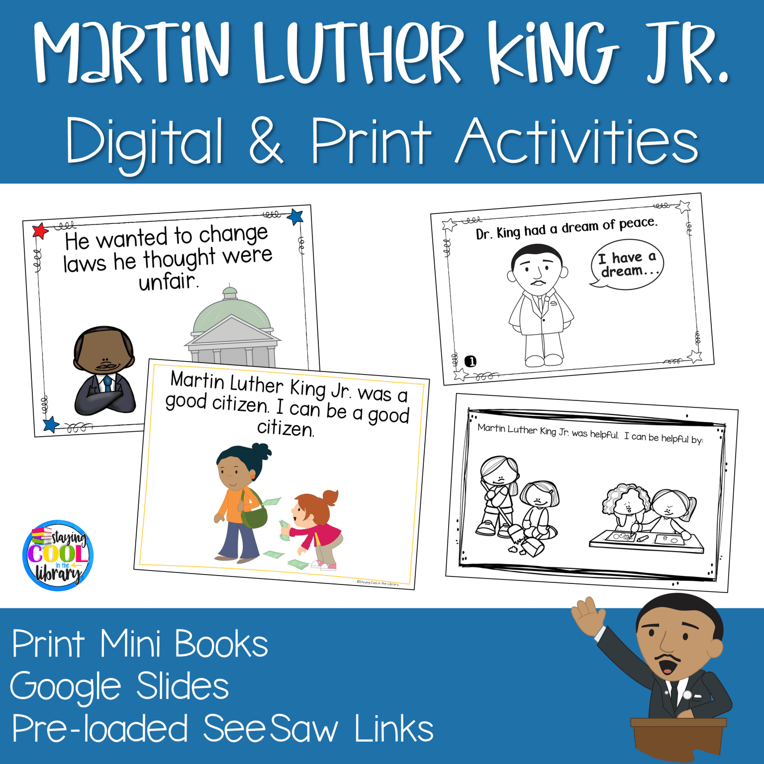 Martin Luther King Jr. - Print and Digital Readers and Activities ...