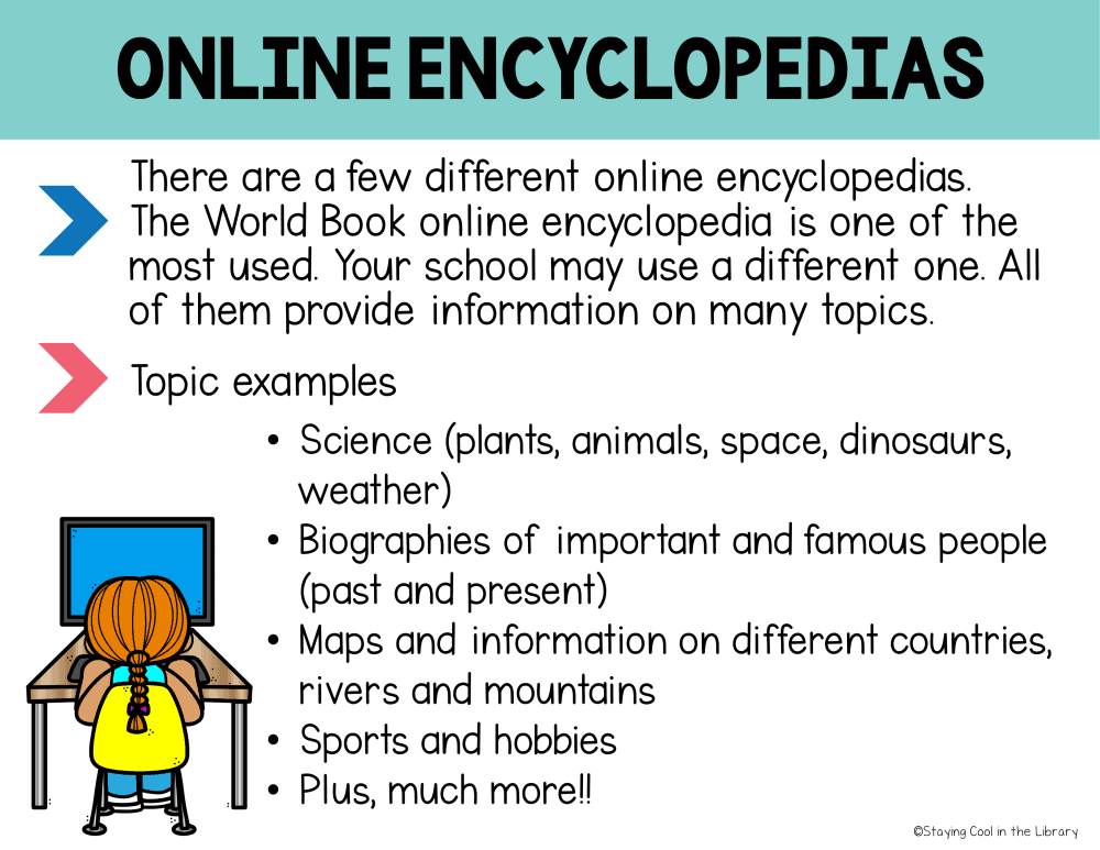 Online Encyclopedia Research Activities – Digital for Google Slides