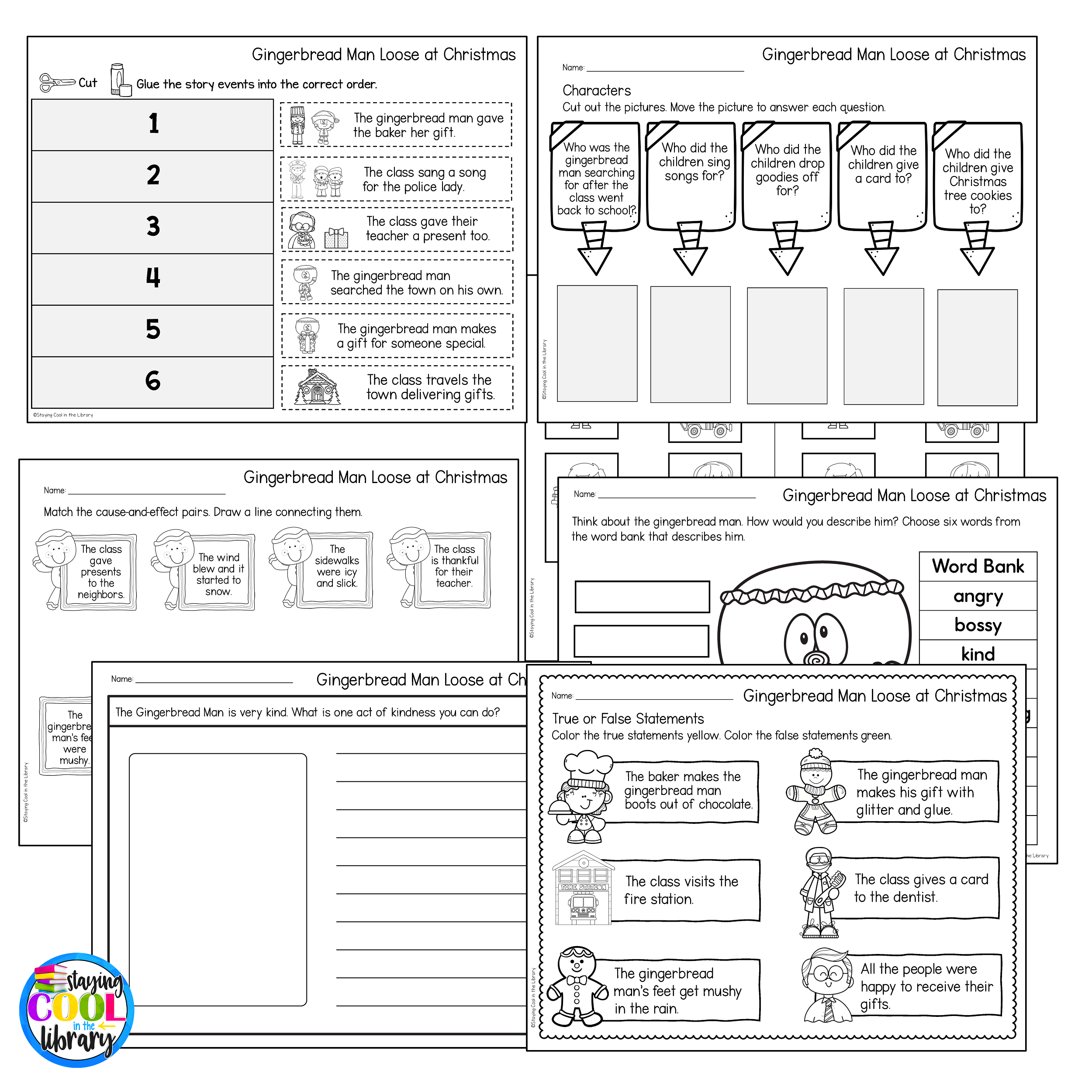 Gingerbread Man Loose at Christmas - Digital Choice Board | Google ...