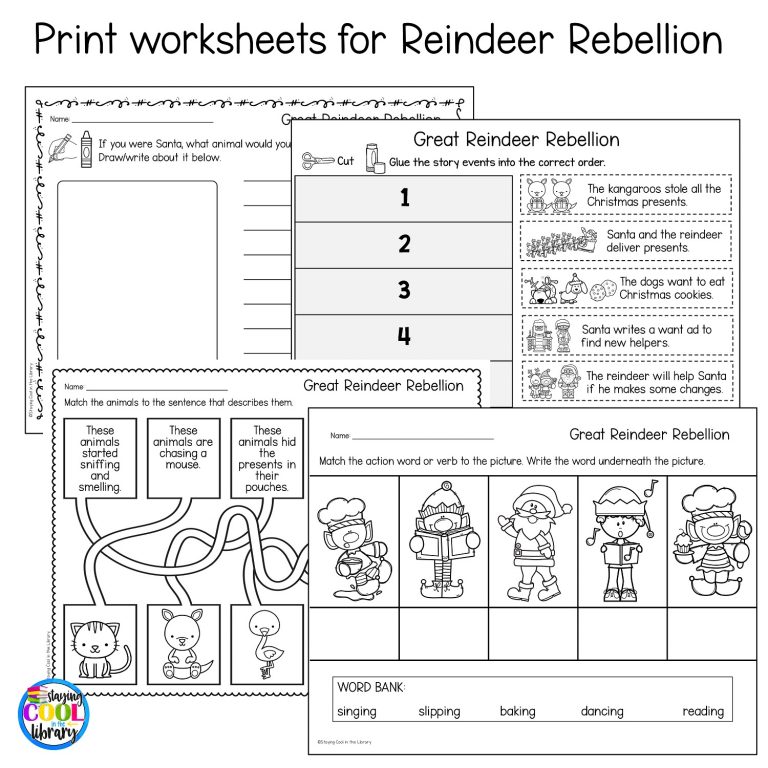 Great Reindeer Rebellion - Digital Choice Board | Google Slides & Print ...