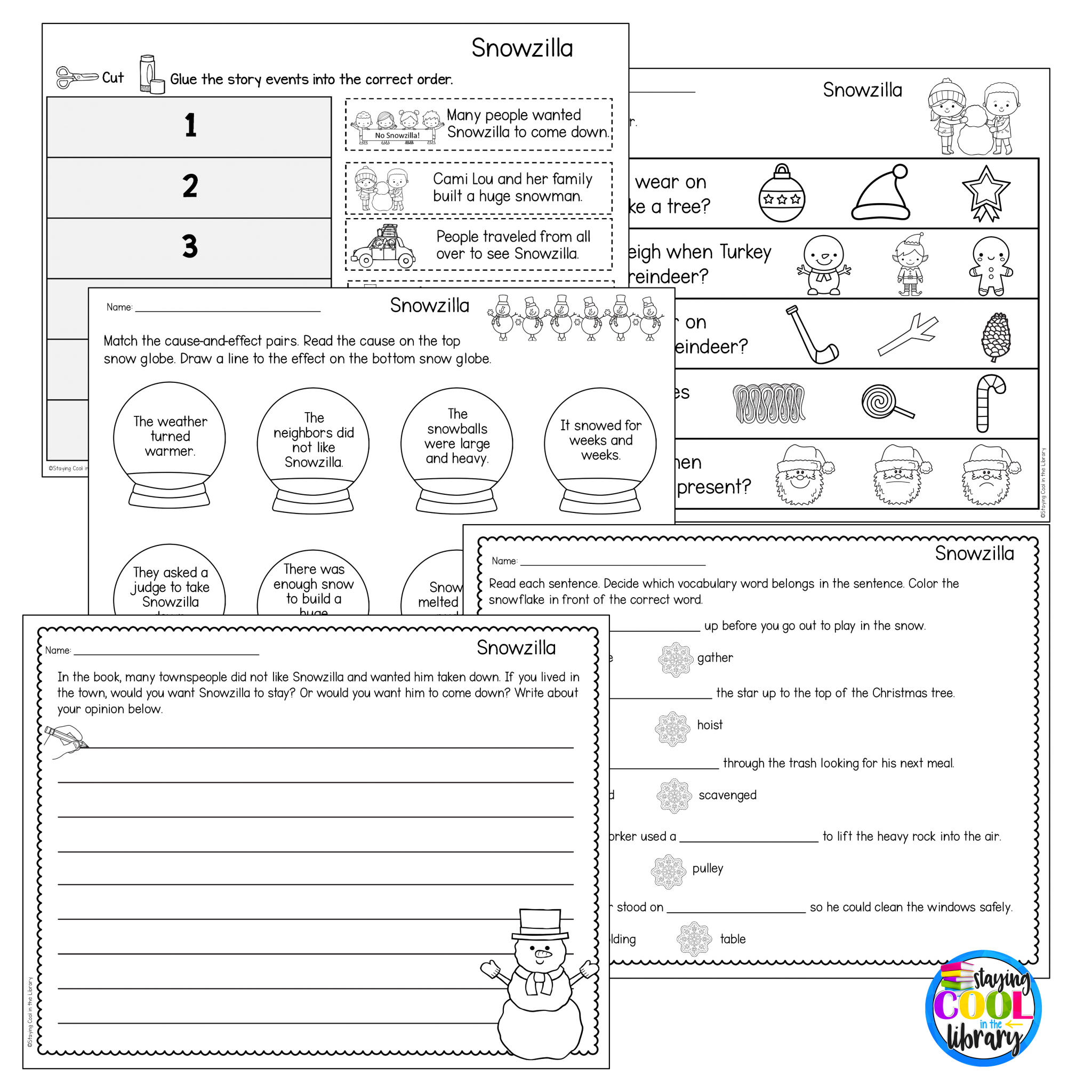 Snowzilla - Digital Choice Board | Google Slides & Print - Staying Cool ...