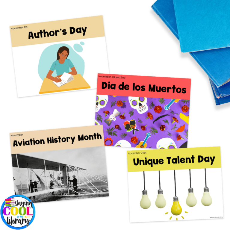 Library Book Display Ideas for Every Month of the Year - Staying Cool ...